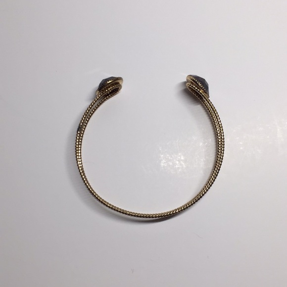 Jewelry | Purple And Gold Statement Bracelet | Poshmark